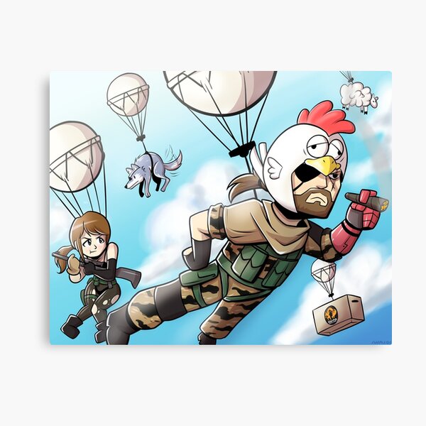 "Metal Gear Solid V - Chicken Hat Ver." Canvas Print by anaugi | Redbubble