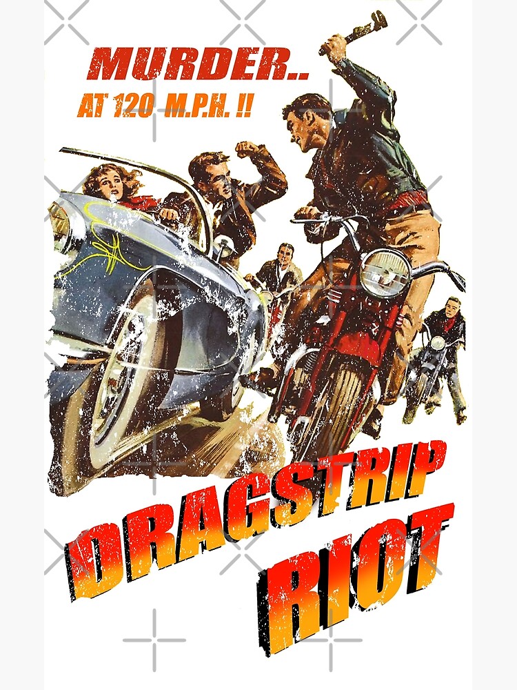 "Dragstrip Riot" Poster for Sale by Retrorockit | Redbubble