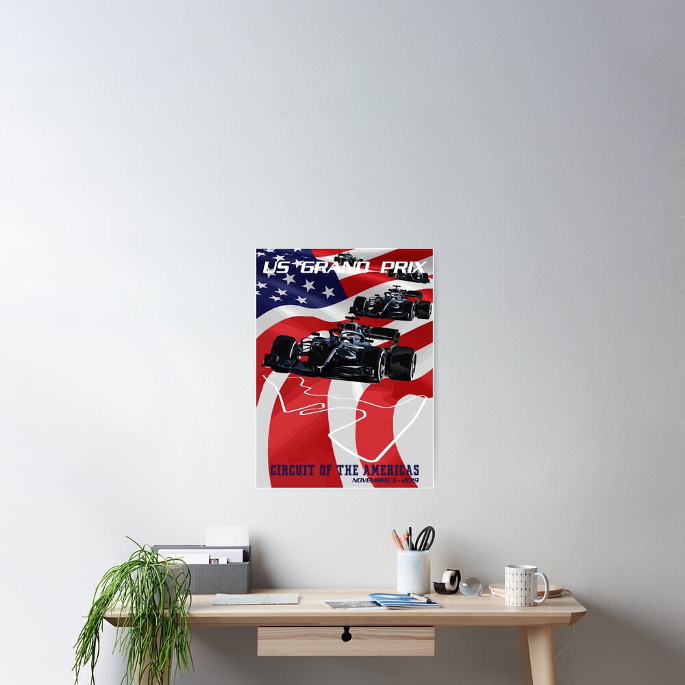 "2019 United States Grand Prix - CIRCUIT OF THE AMERICAS" Poster for ...