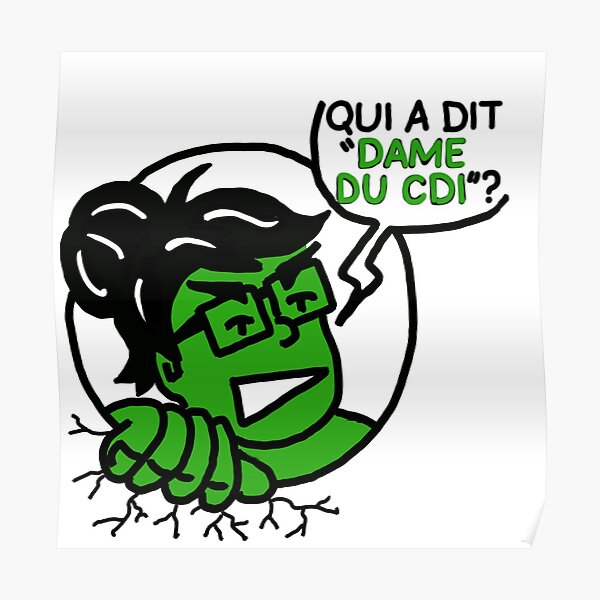 "Who said "Lady of the CDI"?" Poster for Sale by gribouilles2doc ...