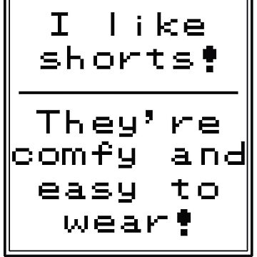 "I like shorts" Essential T-Shirt for Sale by HeronDesigns | Redbubble