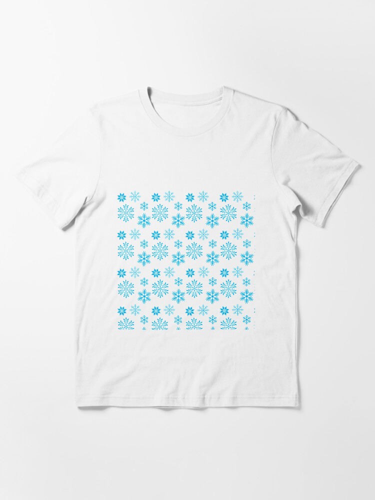 "snowflakes pattern" T-shirt for Sale by MallsD | Redbubble | happy t ...