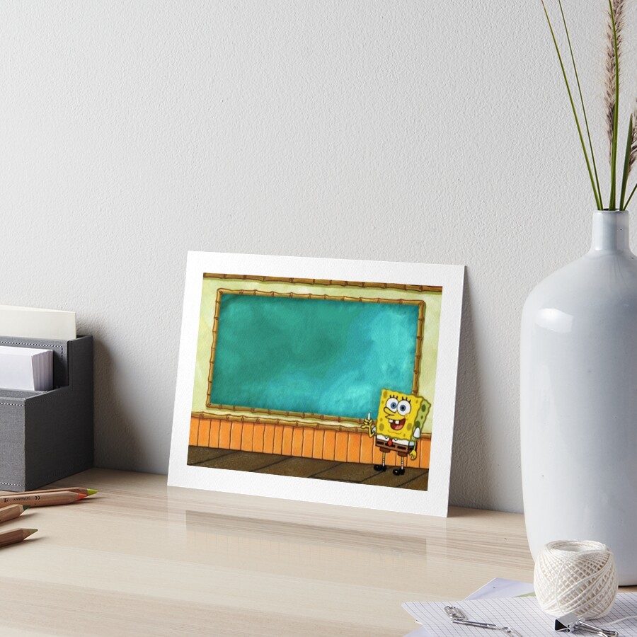 "SpongeBob Meme Template" Art Board Print for Sale by Terio | Redbubble