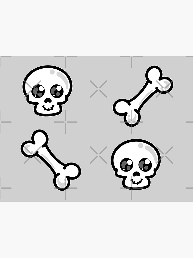 "Cute Skeleton Pattern " Canvas Print by KionaDesign | Redbubble