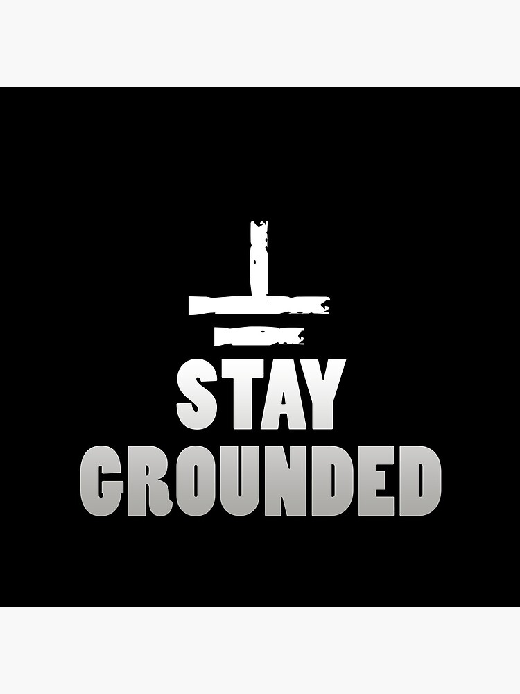 "Stay Grounded - Funny Electrical Engineering Quote" Clock by ...