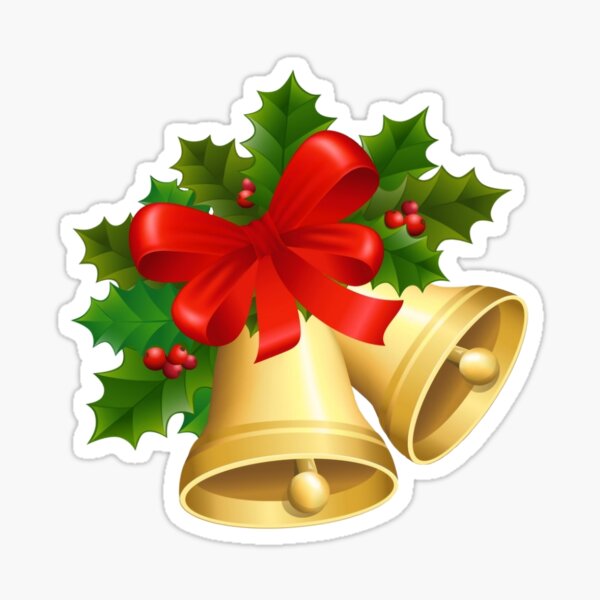 "Christmas Bells" Sticker for Sale by roggcar | Redbubble