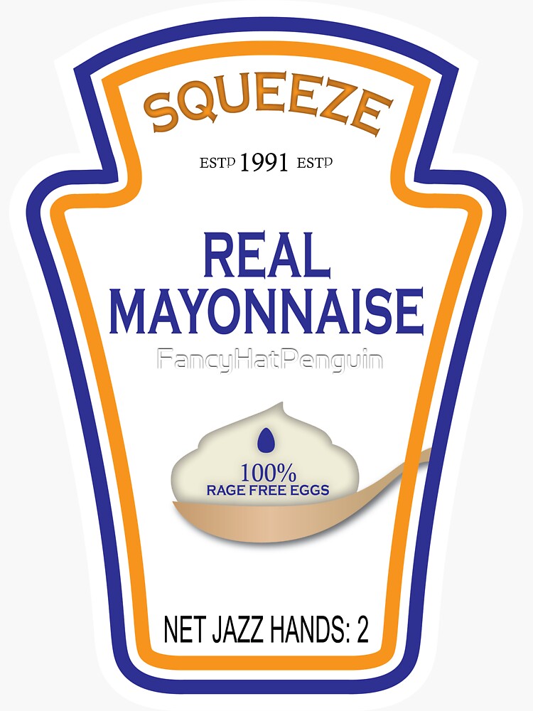 "Funny Customizable Mayonnaise Label - please view artist notes to ...