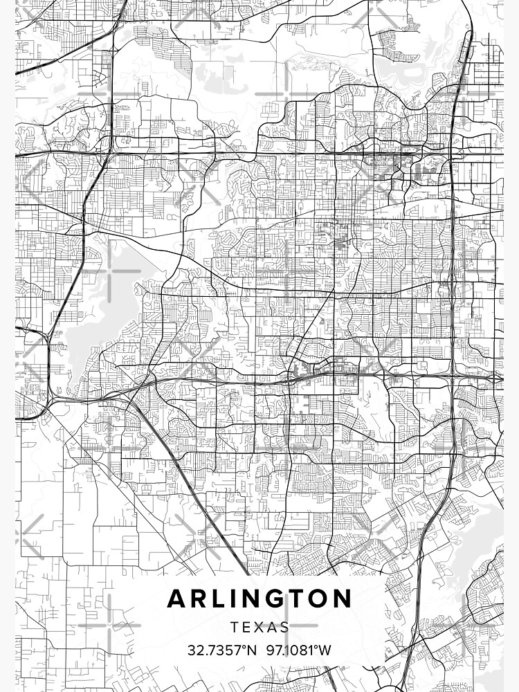 "Arlington Texas Map " Poster by Kara515 | Redbubble