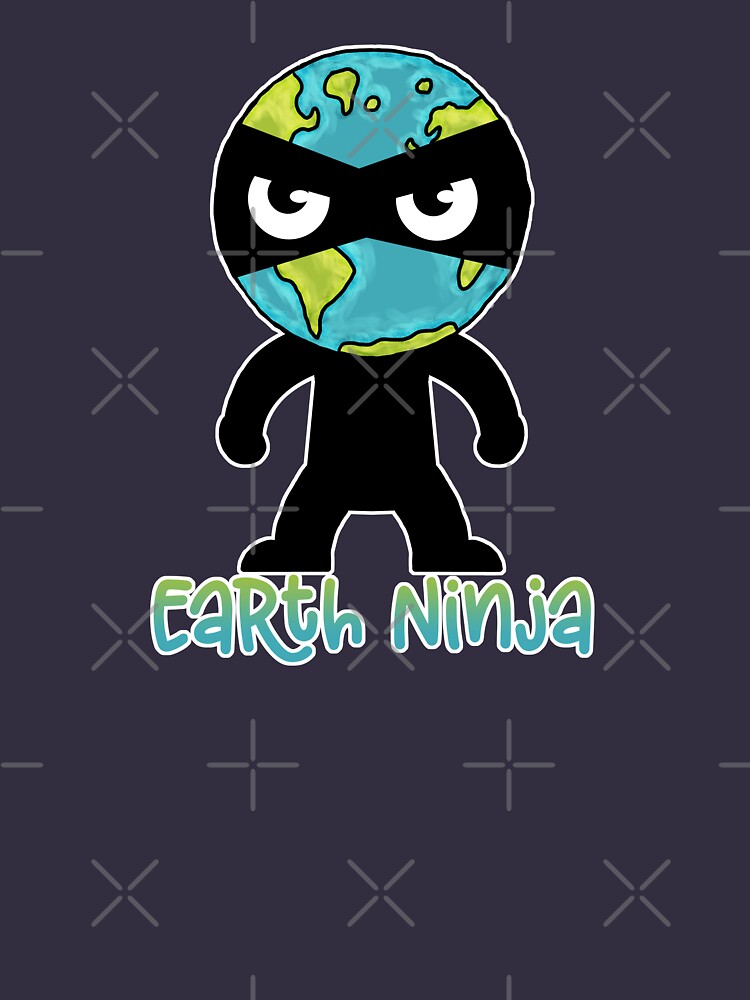 "Earth Ninja" T-shirt for Sale by jitterfly | Redbubble | earth ninja t ...