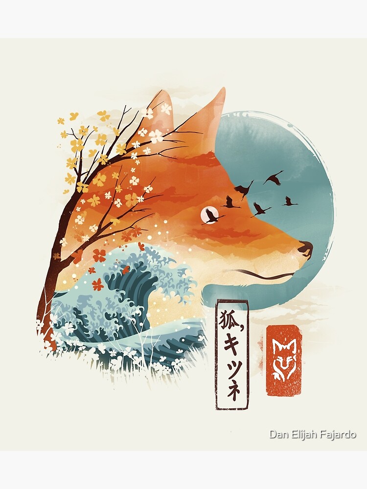 "Japanese Fox" Poster for Sale by dandingeroz | Redbubble