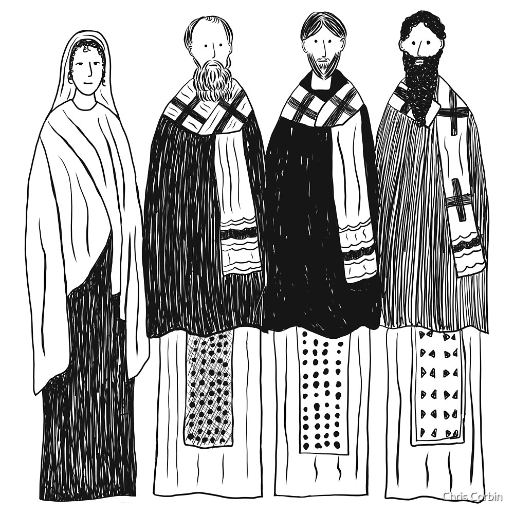 "The Four Cappadocians (Basil, Gregory, Gregory, Macrina) " by Chris ...