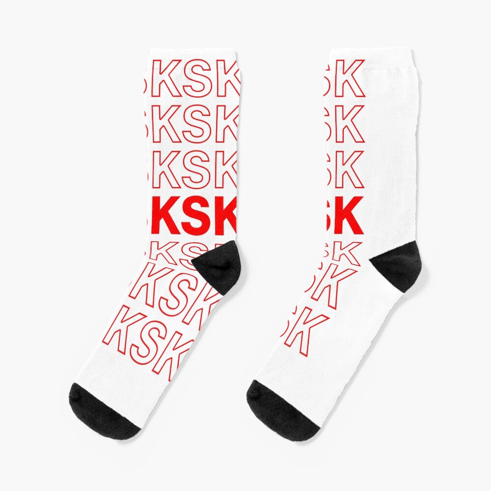 "SKSKSK" Socks by designsbyesrael | Redbubble