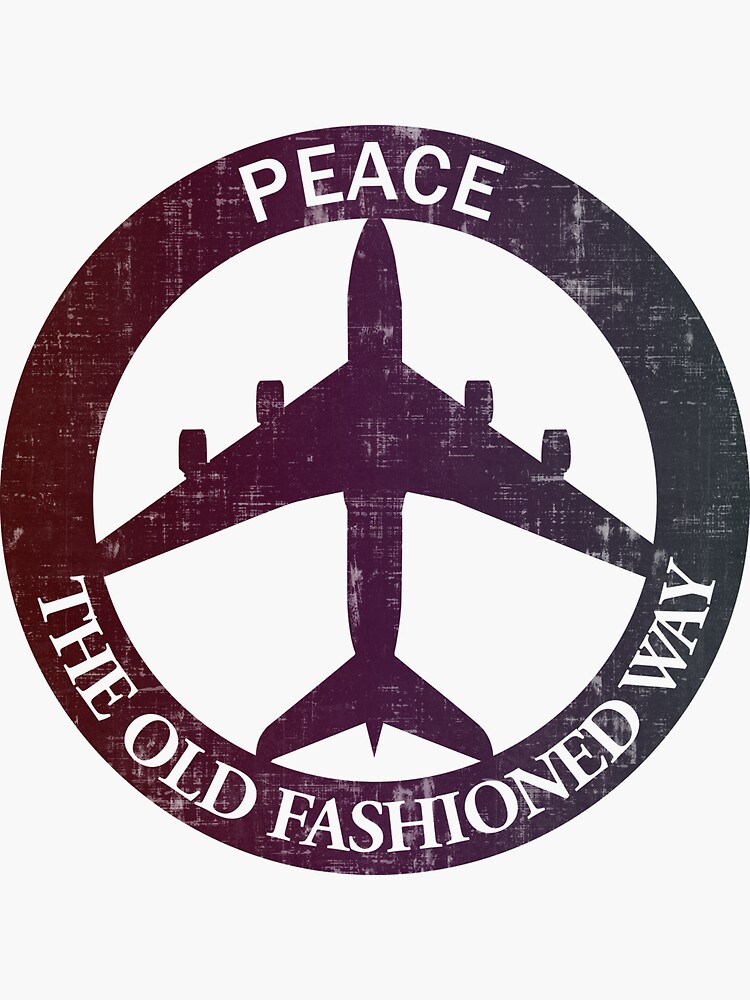 "B-52 Peace" Sticker for Sale by DuskAttacker | Redbubble