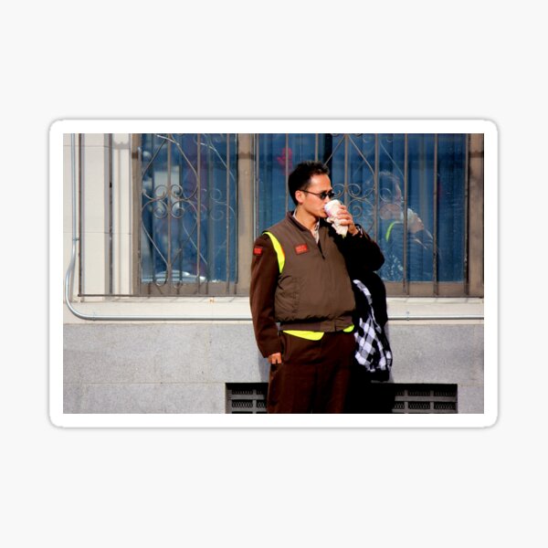 "Over My Shoulder" Sticker for Sale by oneofacard | Redbubble