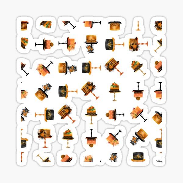 "Vintage Halloween Cakes" Sticker by 4Craig | Redbubble