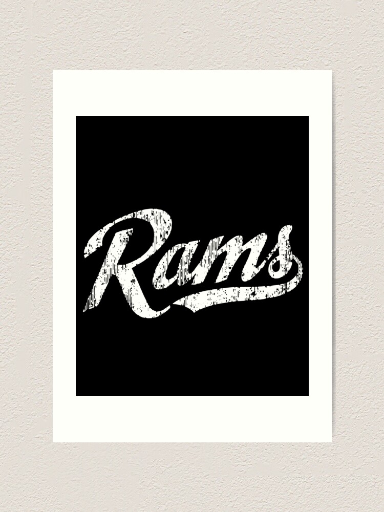 "Rams Mascot Vintage Sports Name Design" Art Print for Sale by ...
