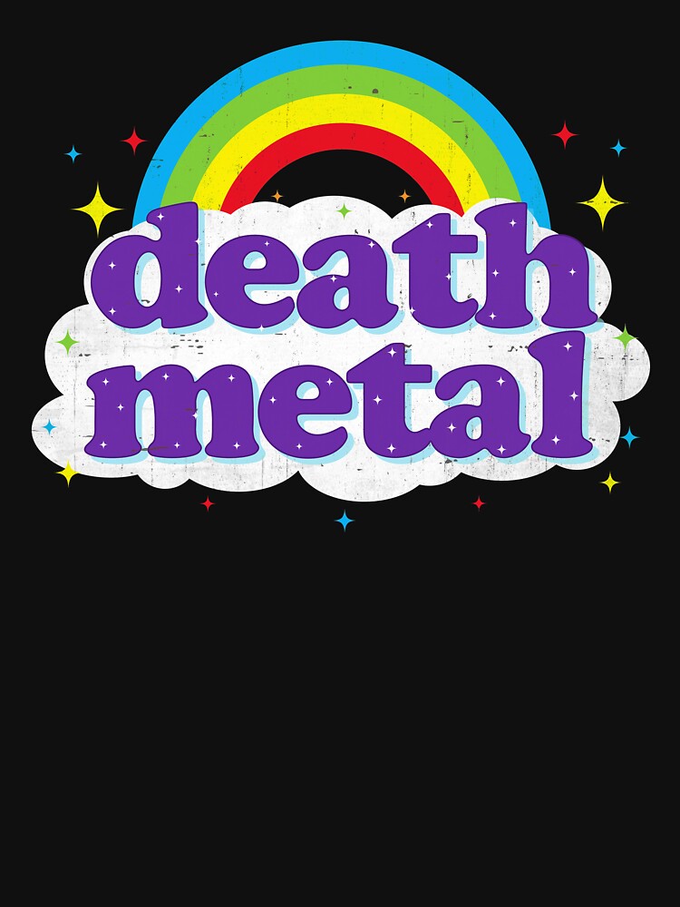 "Death Metal Rainbow" Essential T-Shirt for Sale by DuskAttacker ...