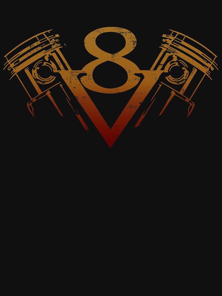 "V8 Engine Power Supercars " T-shirt for Sale by UntilDixie | Redbubble ...