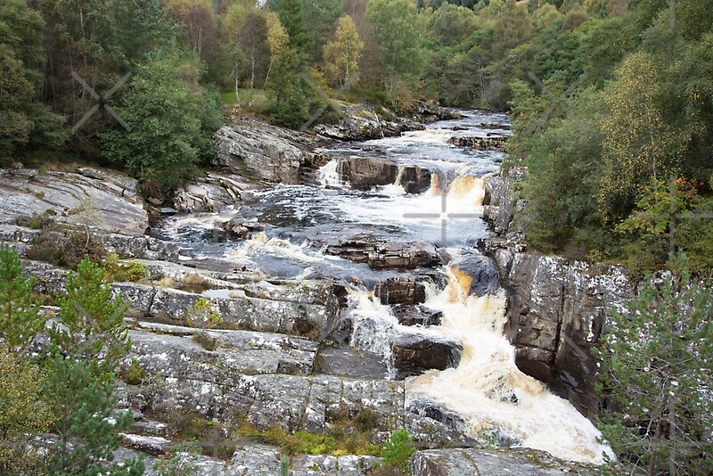 "Tumbling Highland River at Silverbridge" by SiobhanFraser | Redbubble