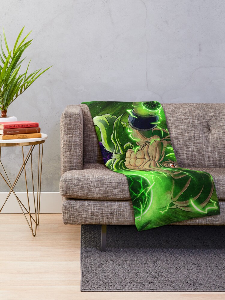"Legendary Broly Supersaiyajin" Throw Blanket by Charlie-ER | Redbubble