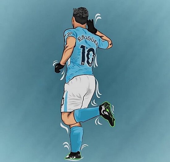 "Aguero Illustration" Poster by hermadosantos | Redbubble