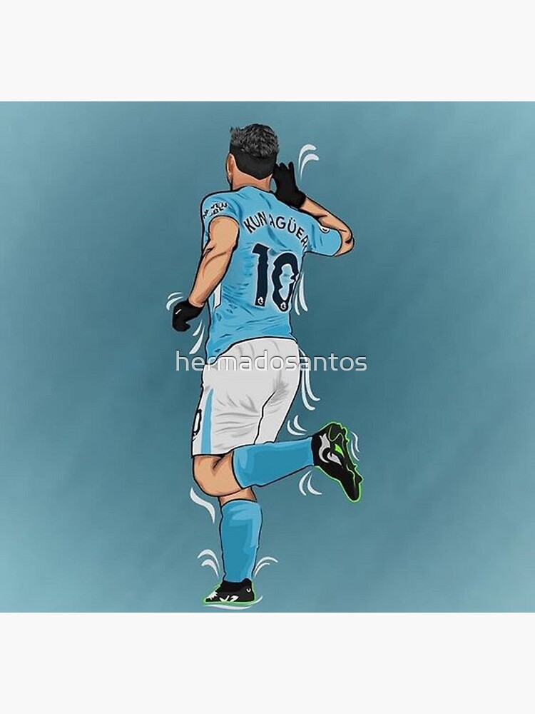 "Aguero Illustration" Poster for Sale by hermadosantos | Redbubble