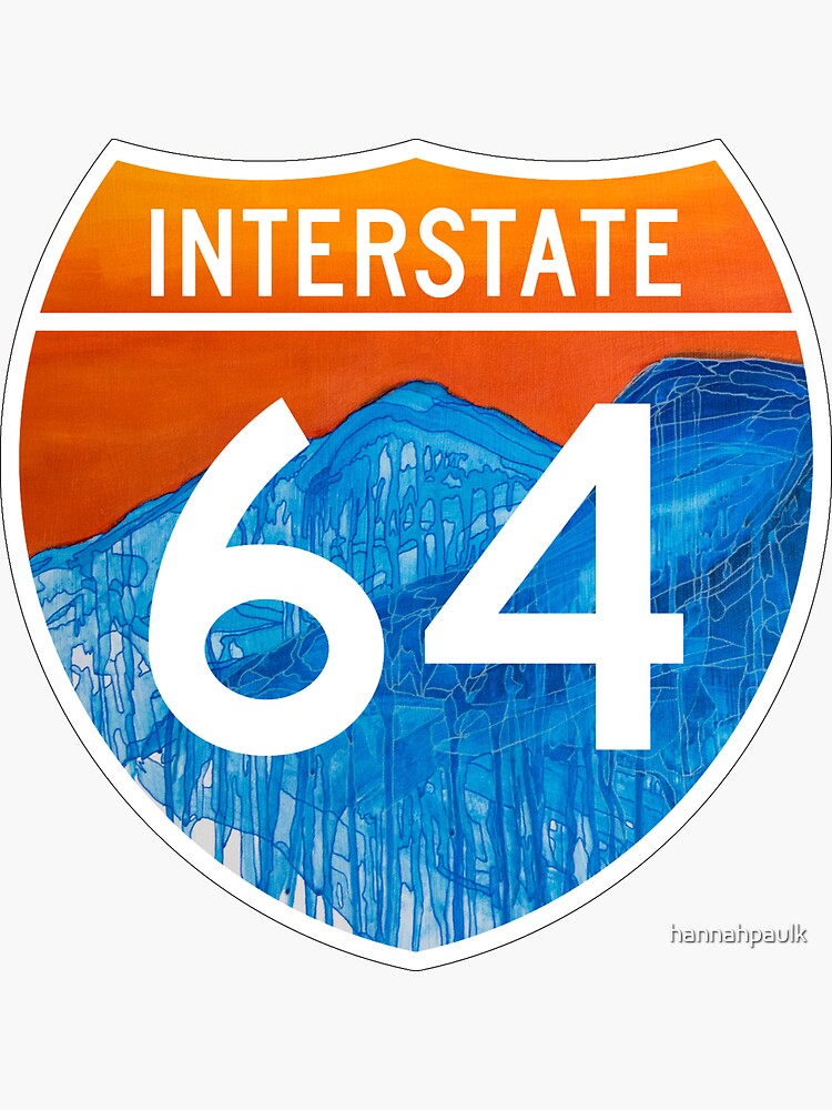 "Interstate 64" Sticker for Sale by hannahpaulk | Redbubble