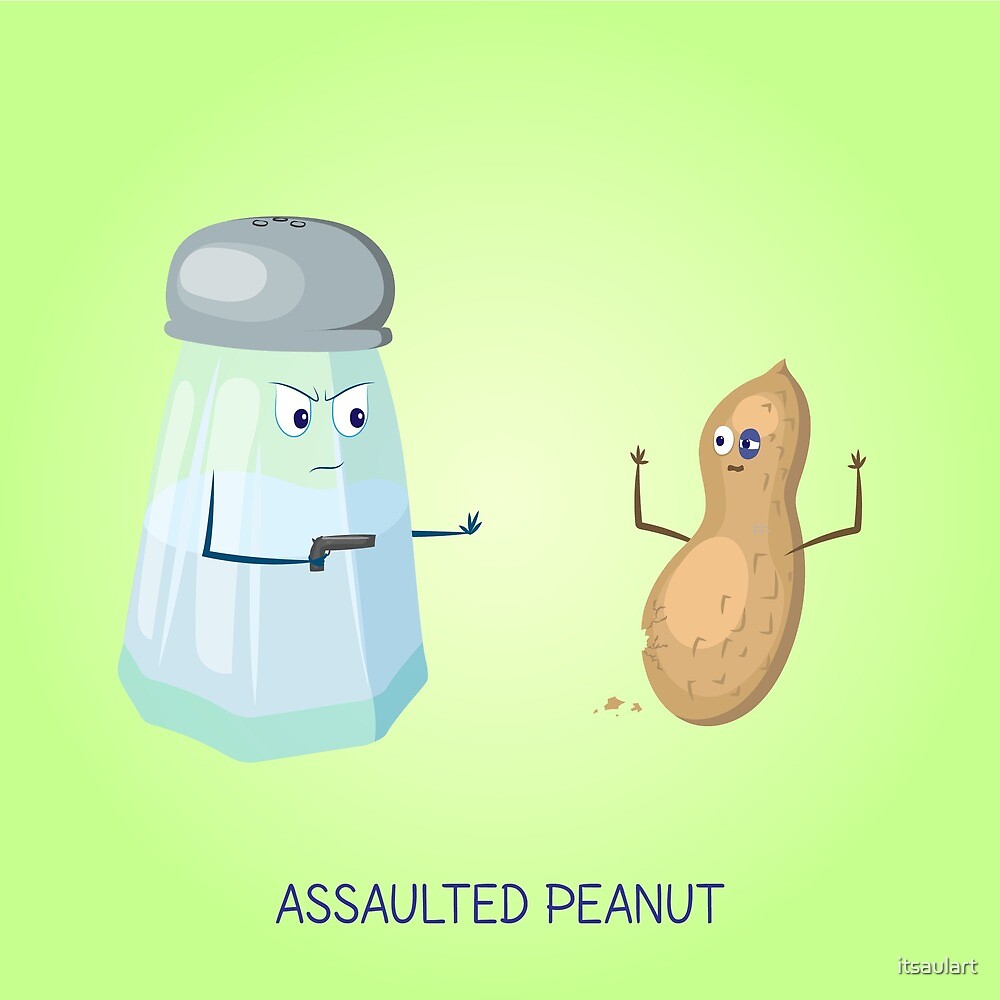 "Assaulted Peanut" by itsaulart | Redbubble