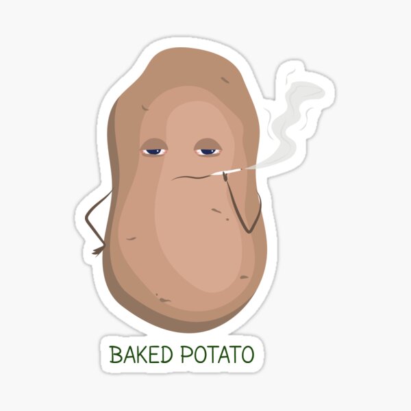 "Baked Potato" Sticker for Sale by itsaulart | Redbubble