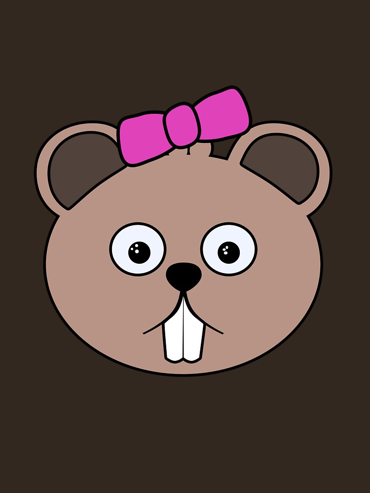 "Cartoon Girl Beaver Face" Essential T-Shirt for Sale by mdkgraphics ...
