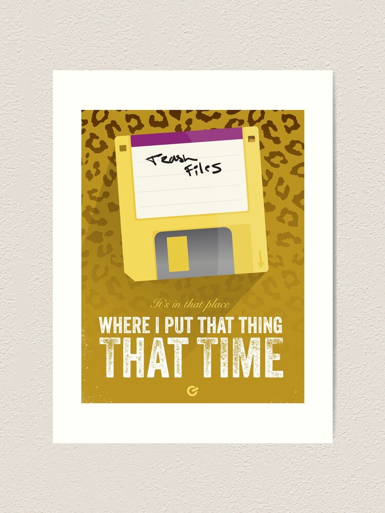 "Hackers Movie - Floppy Disk - Cinema Obscura Collection" Art Print for ...