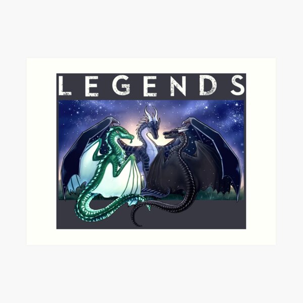 "Wings of Fire - Legends - Fathom, Darkstalker, Clearsight" Art Print ...