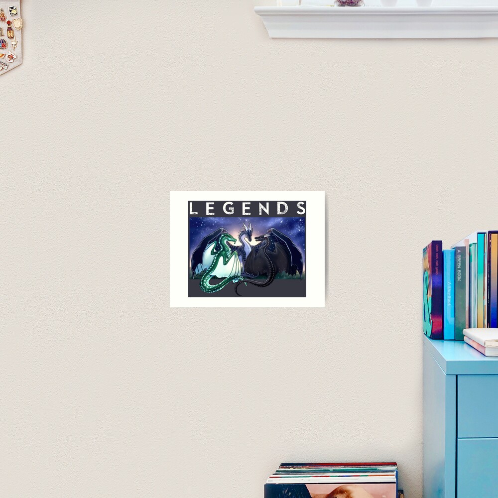 "Wings of Fire - Legends - Fathom, Darkstalker, Clearsight" Art Print ...