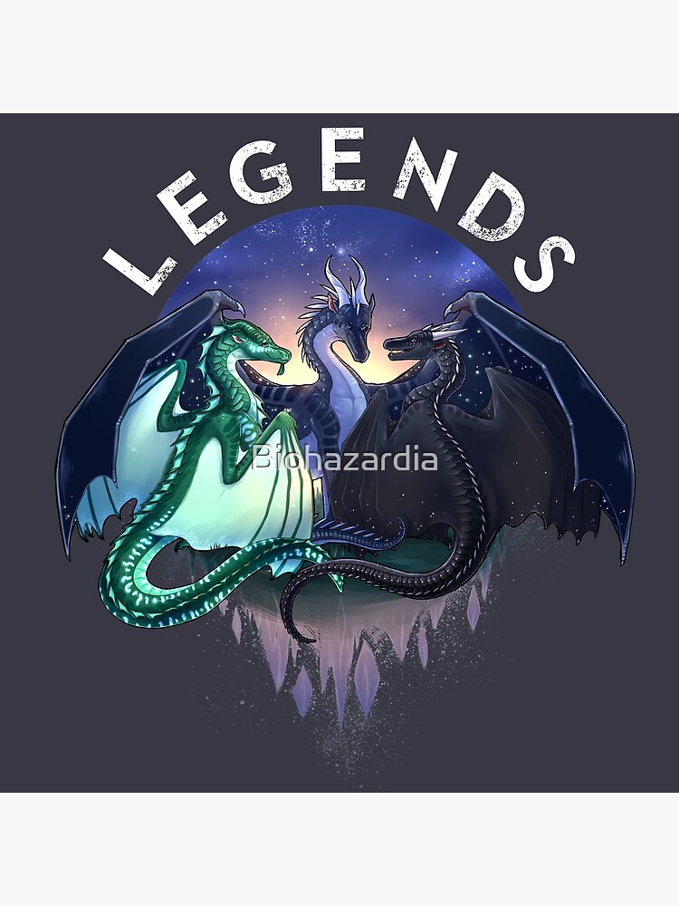 "Wings of Fire - Legends - Fathom, Darkstalker, Clearsight" Clock for ...