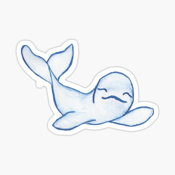 "Beluga" Sticker by smensch | Redbubble