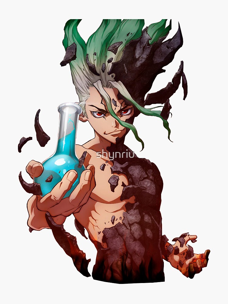 "SENKU DR. STONE" Sticker for Sale by shynriu | Redbubble
