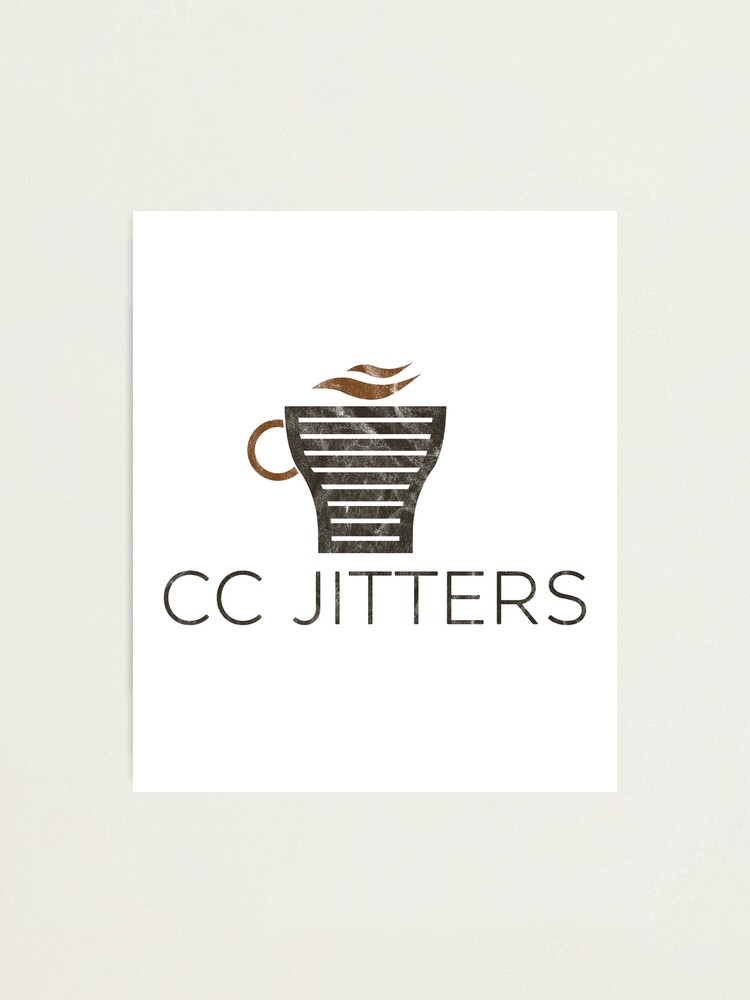 "CC Jitters fictional logo" Photographic Print by landobry | Redbubble