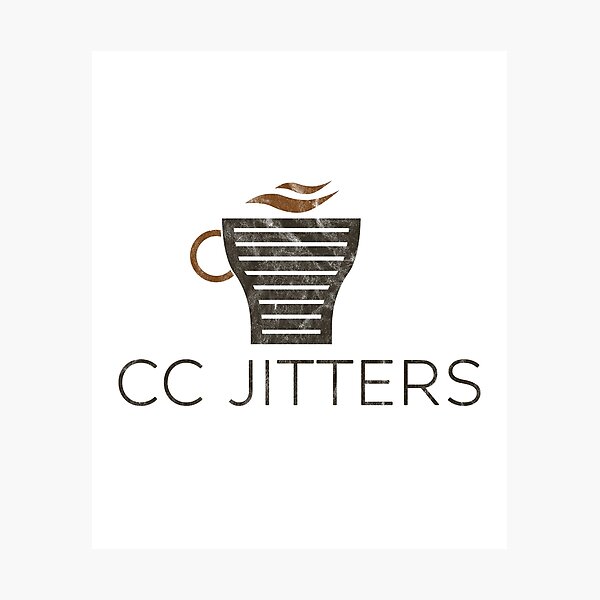 "CC Jitters fictional logo" Photographic Print by landobry | Redbubble