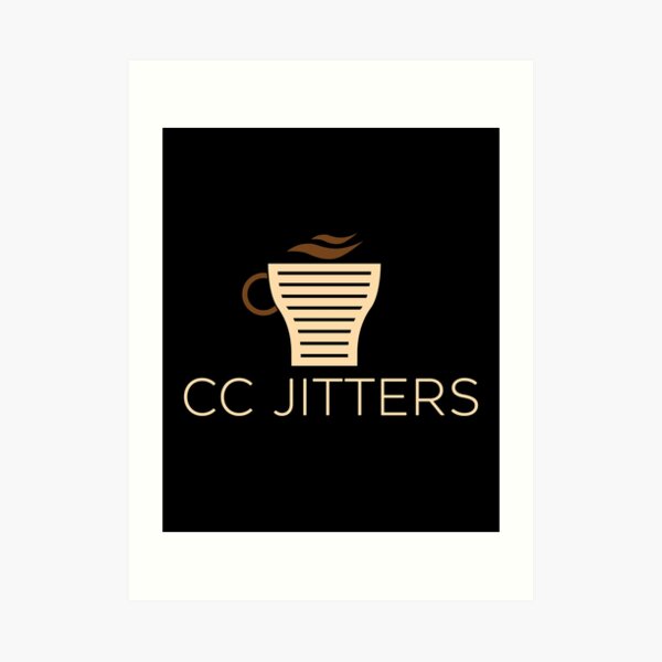 "CC Jitters fictional logo" Art Print by landobry | Redbubble