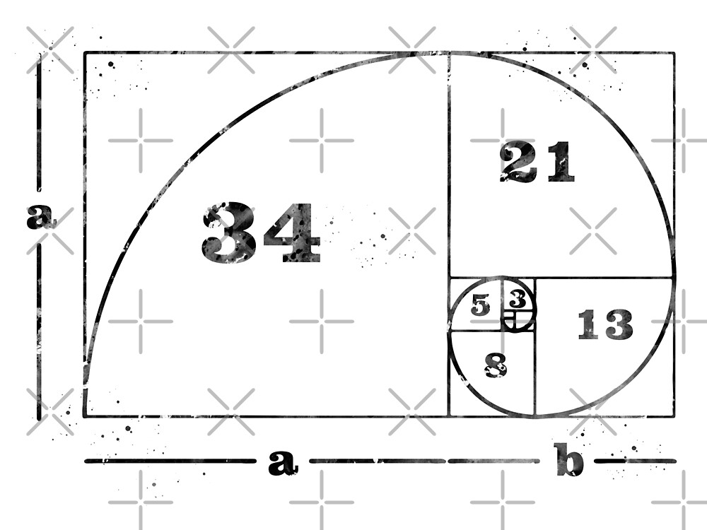"Fibonacci spiral" by erzebetth | Redbubble