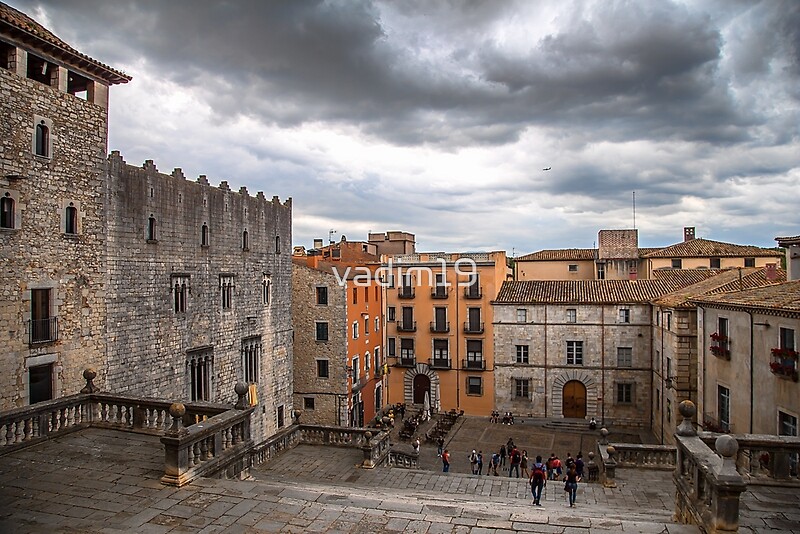 "Spain. Catalonia. Girona. Square in front of the Cathedral." by ...