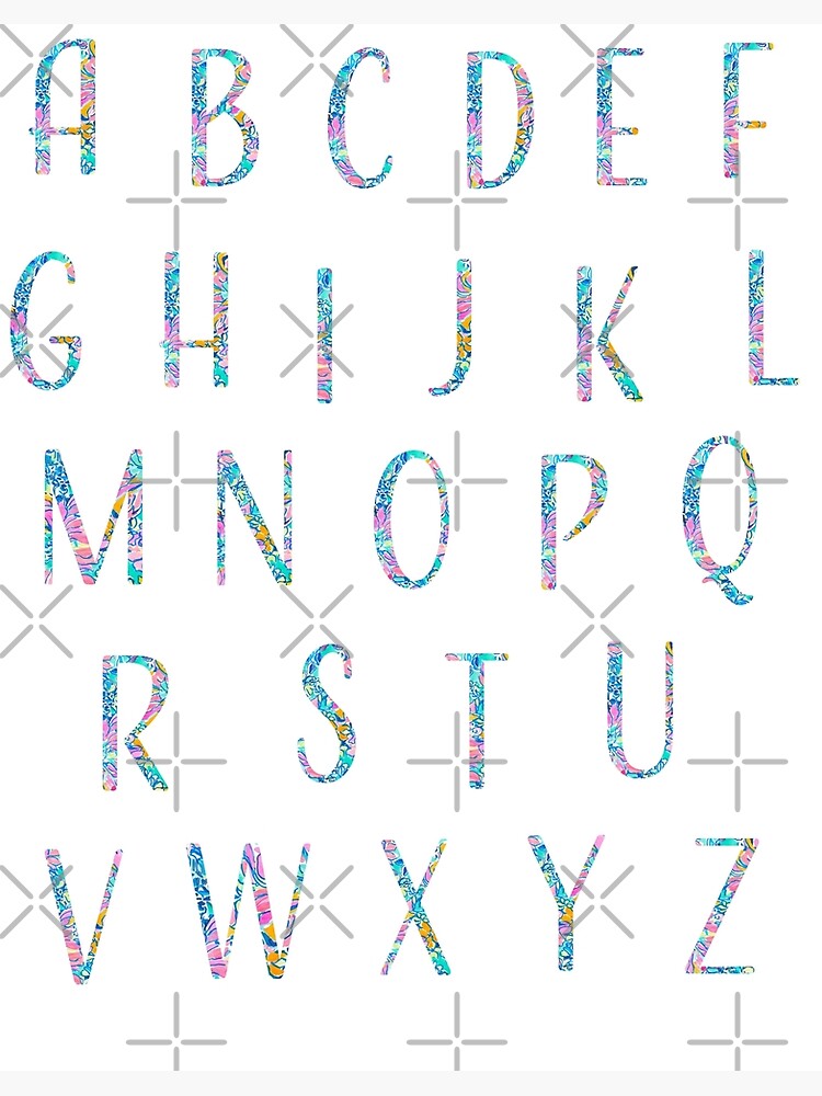 "Alphabet Letter Pack" Poster for Sale by ArtsyJulez | Redbubble