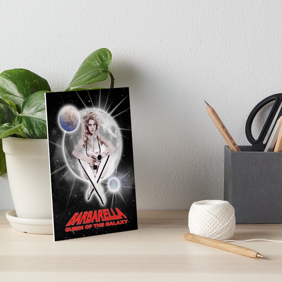 "Barbarella Queen Of The Galaxy Fan Art Transparent" Art Board Print ...