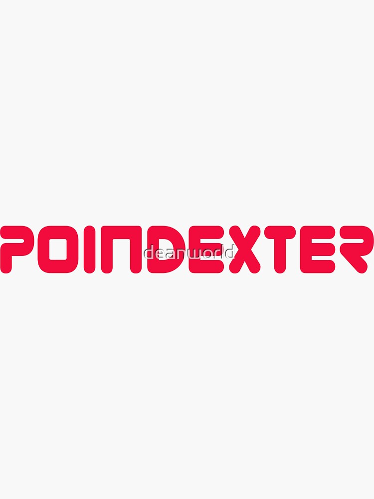 "Poindexter" Sticker for Sale by deanworld | Redbubble
