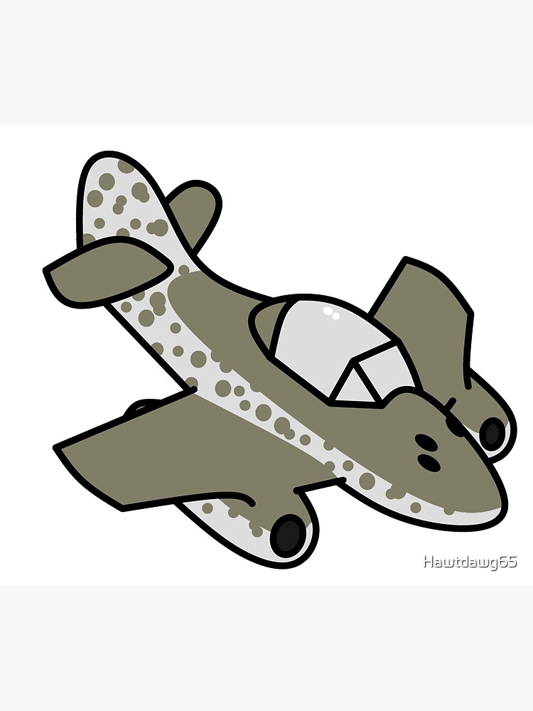 "Chibi ME-262" Sticker by Hawtdawg65 | Redbubble