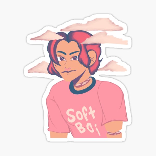 "Soft Boi" Sticker for Sale by Amandaa-arts | Redbubble