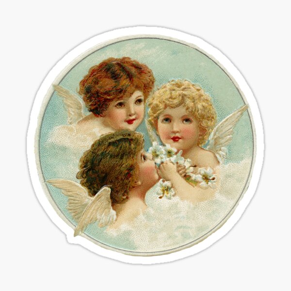 "Cherub angels " Sticker for Sale by cinlali | Redbubble