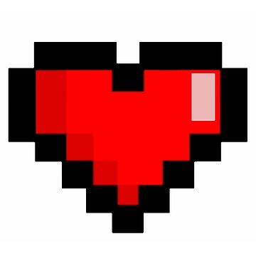 "Game life retro heart" Sticker for Sale by gtcdesign | Redbubble
