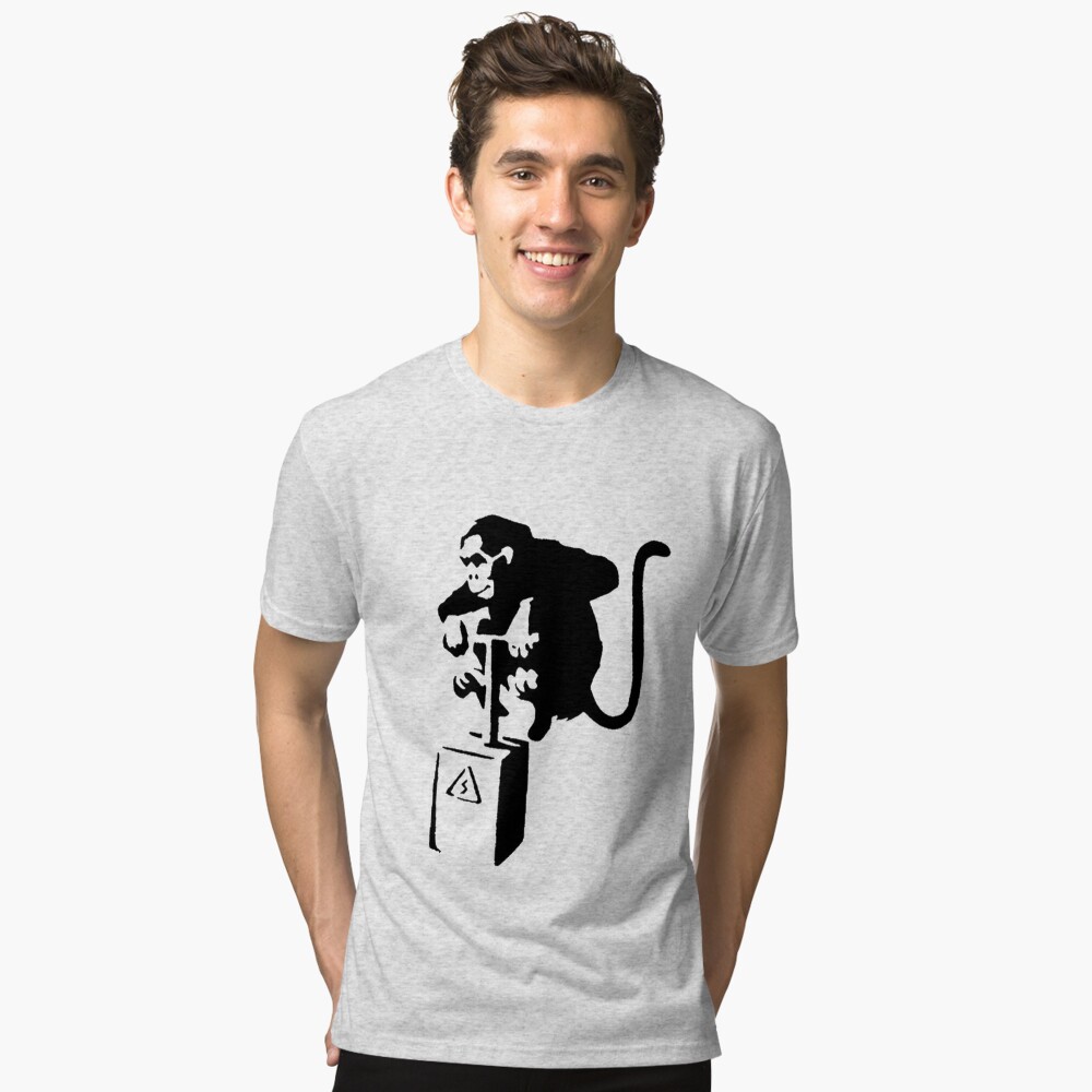 "Monkey Detonate Stencil" Sticker for Sale by gtcdesign | Redbubble