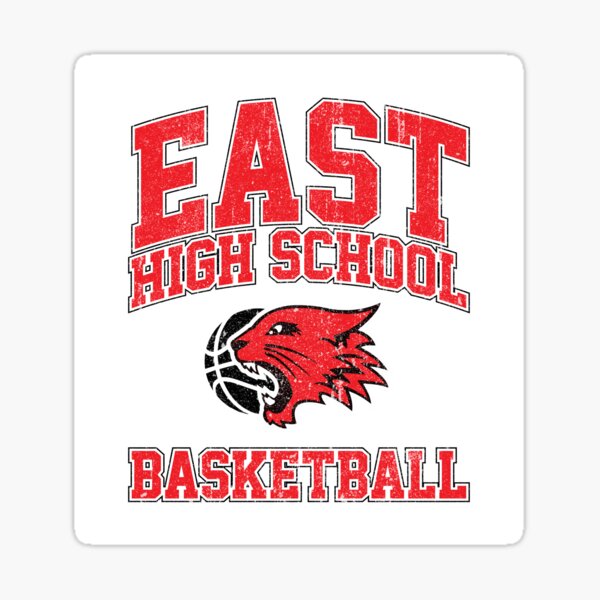 "East High School Basketball (Variant)" Sticker by huckblade | Redbubble